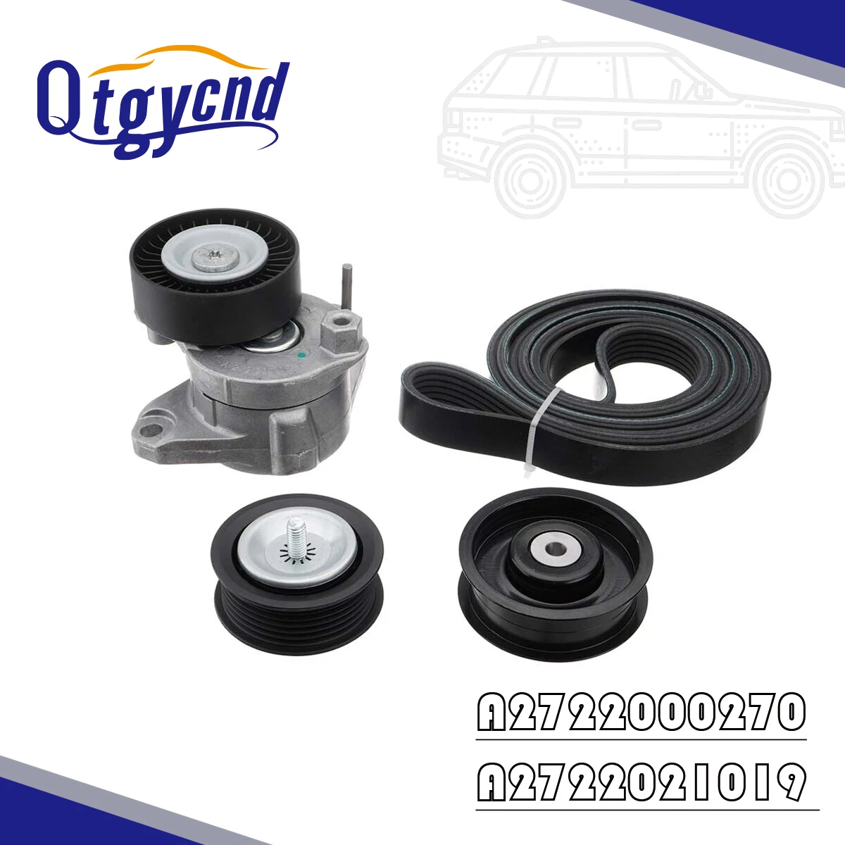 New-2722000070-A2722000270-NEW-Belt-Tensioner-Pulley-Kit-Fits-for ...