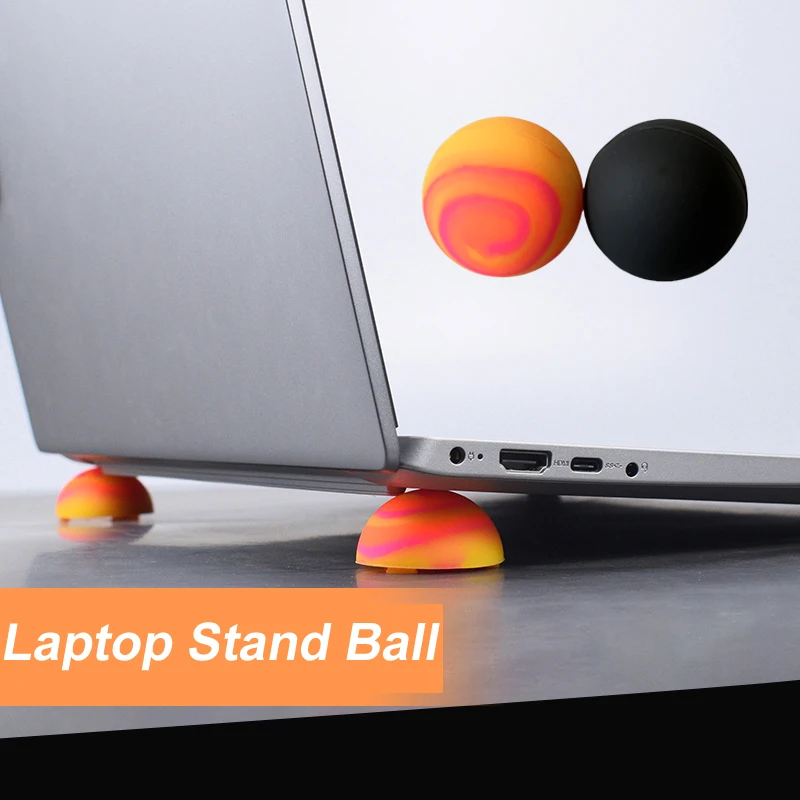 Laptop-Silicone-Stand-Ball-Non-Slip-Pad-Feet-Heat-Dissipation-Height ...