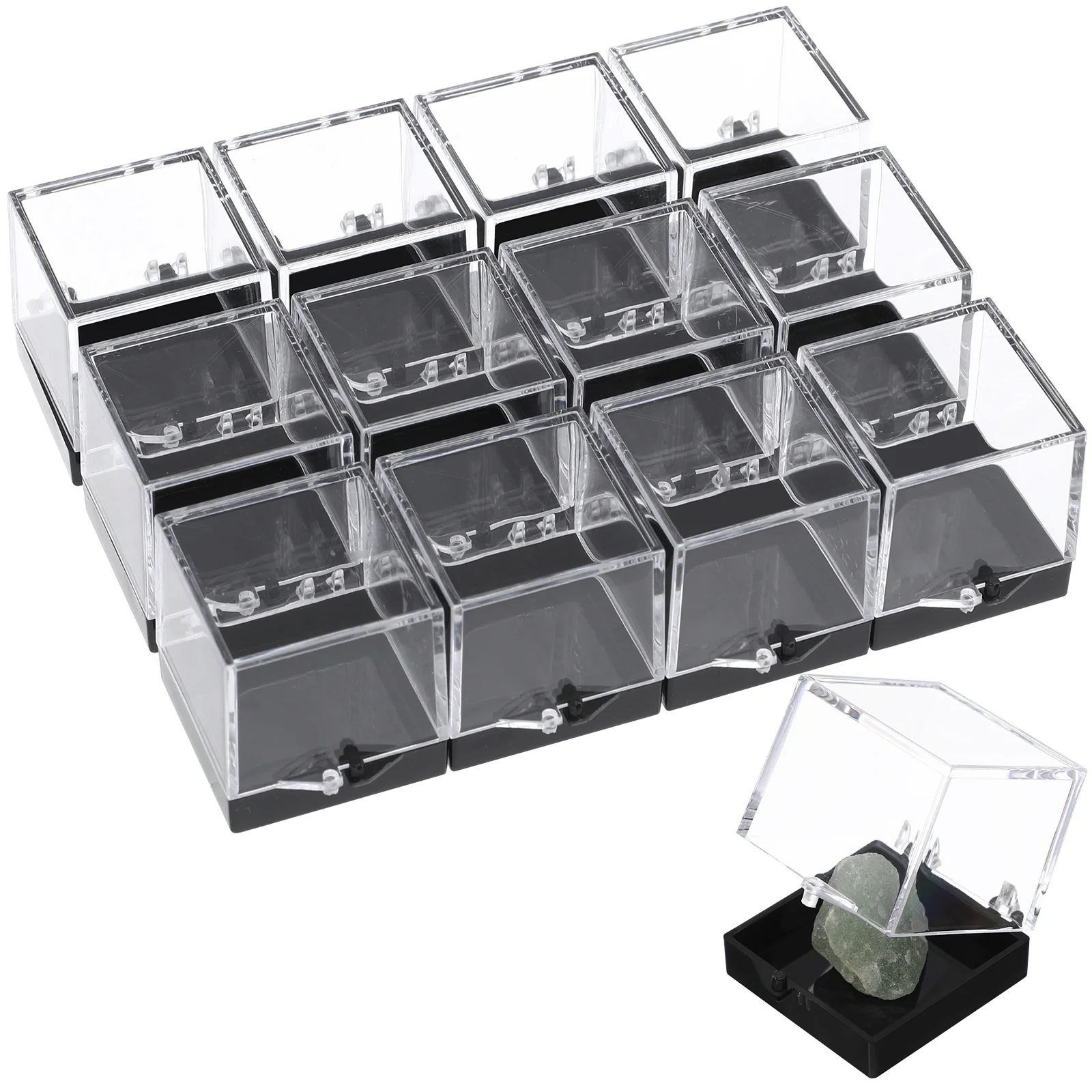 12pcs-Transparent-Mineral-Specimen-Collection-Box-Plastic-Sample ...