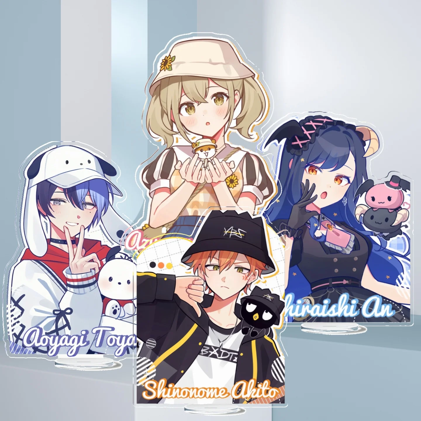 Aoyagi-Toya-Shinonome-Akito-Standing-Anime-KeyChain-Vivid-BAD-SQUAD-Key ...