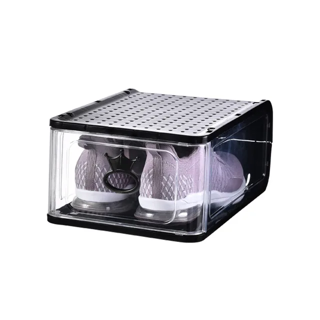 Acrylic Sneakers Storage Boxes Foldable Shoe Storage Fantastic Brick ...