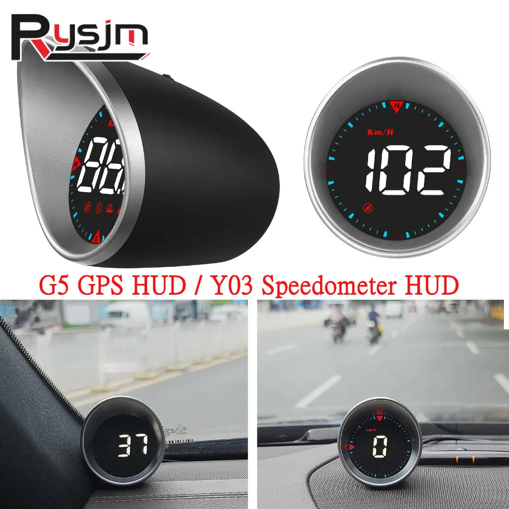 New-Car-Head-Up-Display-G5-HUD-Speedometer-RPM-MPH-Gauge-Digital-Speed ...