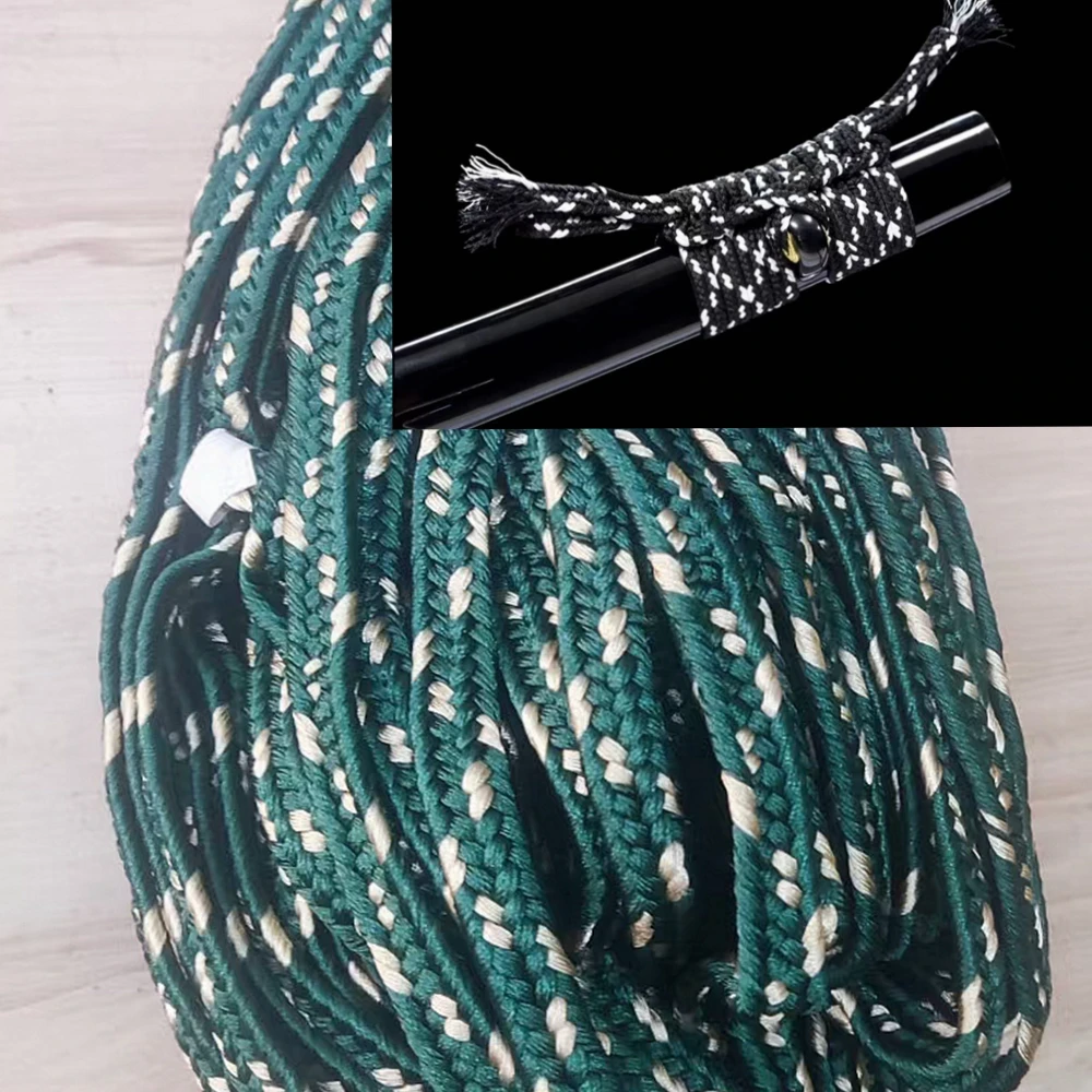 3M-Japanese-Sword-Bold-green-and-white-Sageo-Wrapping-Cord-for-sword ...