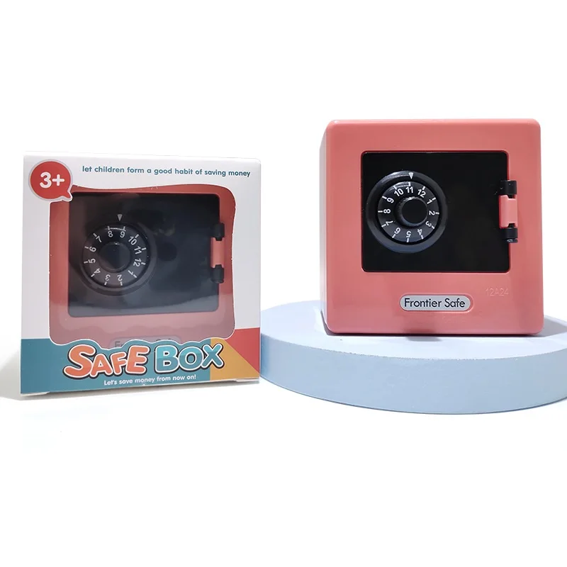 Piggy Bank Safe Box for Children Rotating Combination Lock Bank Coins ...