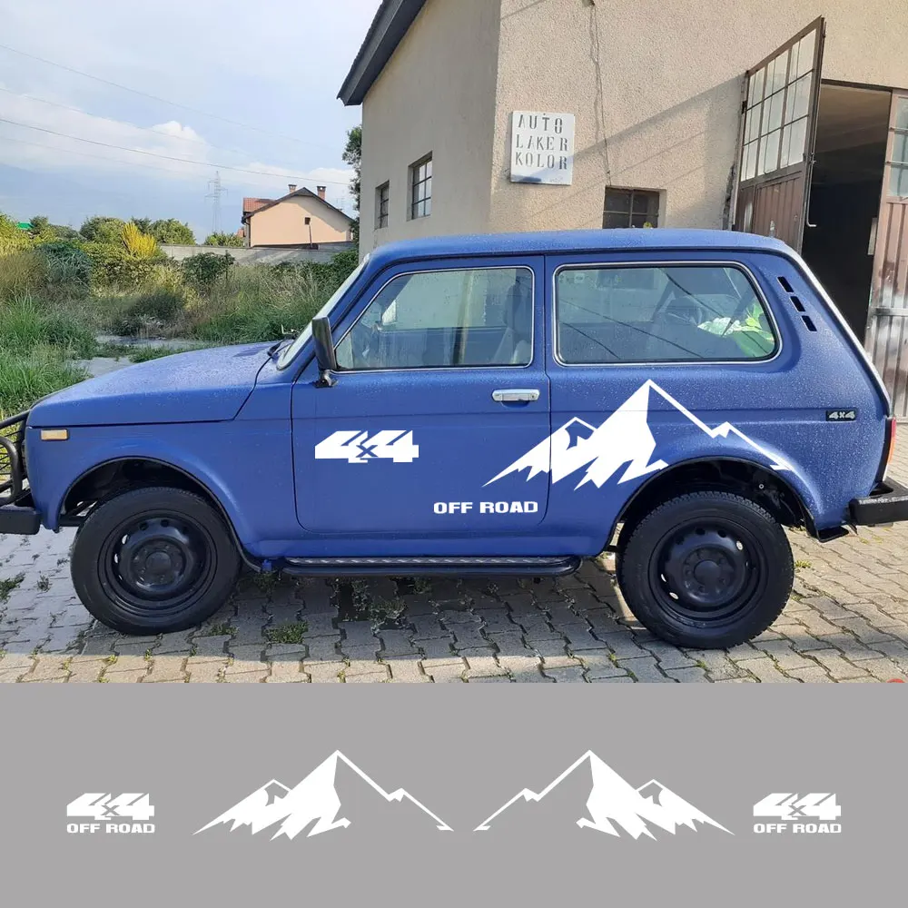 4PCS-Car-Door-Side-Stickers-For-Lada-Niva-4x4-Auto-Tuning-Accessories ...