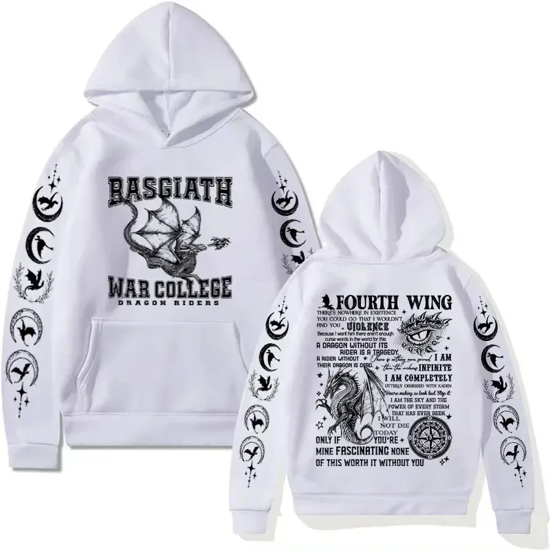 Fourth-Wing-Basgiath-War-College-Hoodies-The-Empyrean-Series-Dragon ...