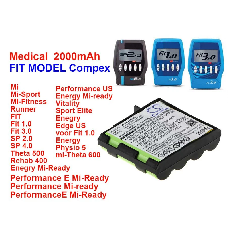 Bater-a-Compex-Mi-Sport-mi-fitness-Runner-2000MAh-4H-AA1500-941210 ...