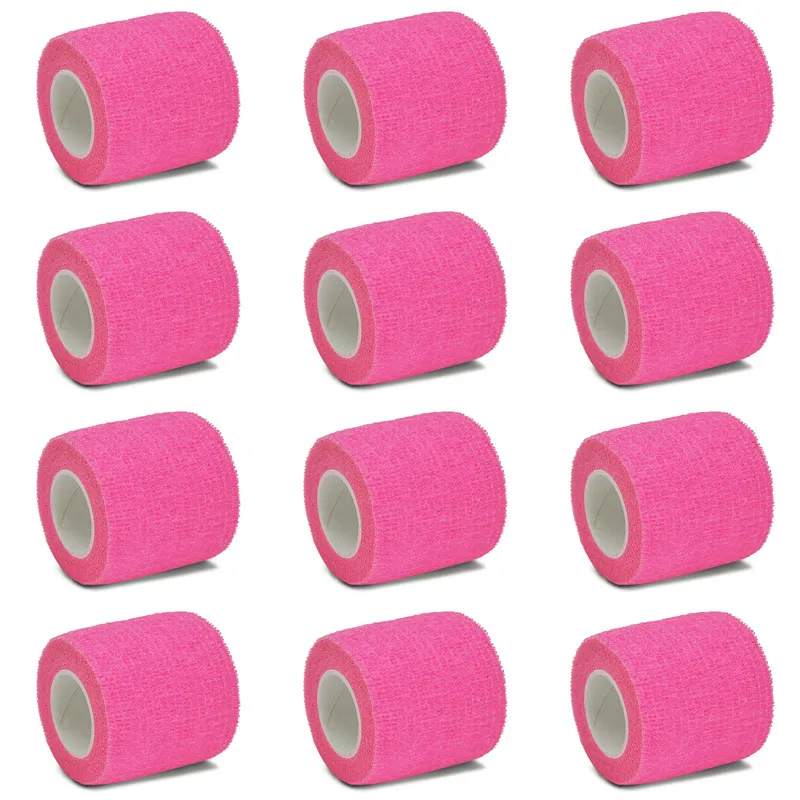 4-8m-Bright-Pink-Sports-Self-Adhesive-Elastic-Bandage-Wrap-Tape ...