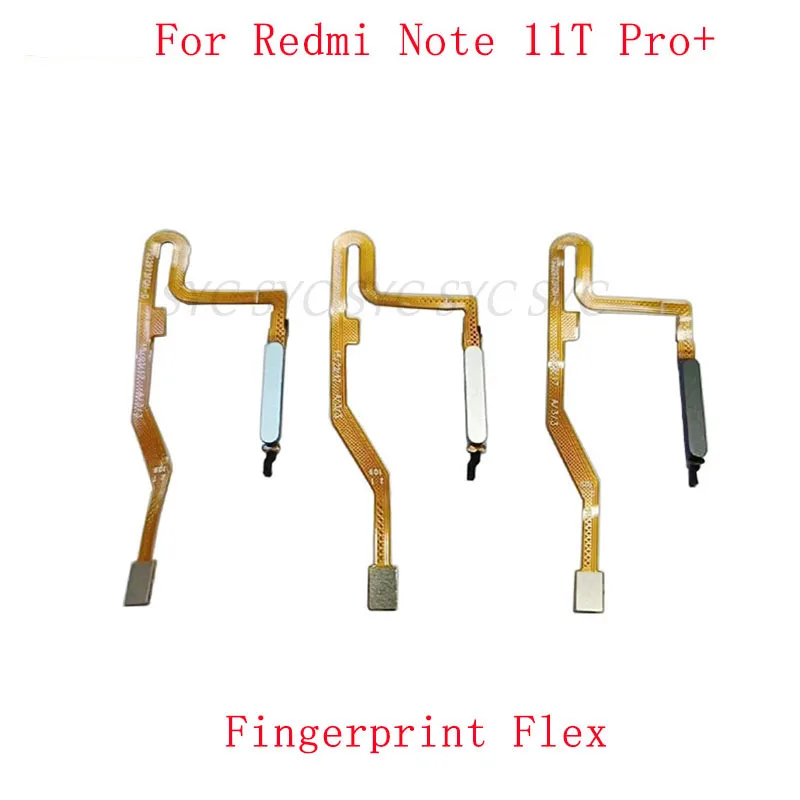 Original Fingerprint Sensor Button Flex Cable For Xiaomi Redmi Note 11T ...