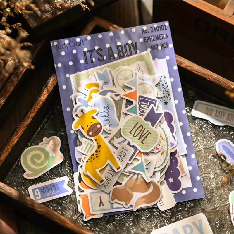 107pcs-Cute-Baby-Girls-Boys-Stickers-Pregnancy-Newborn-Stickers ...