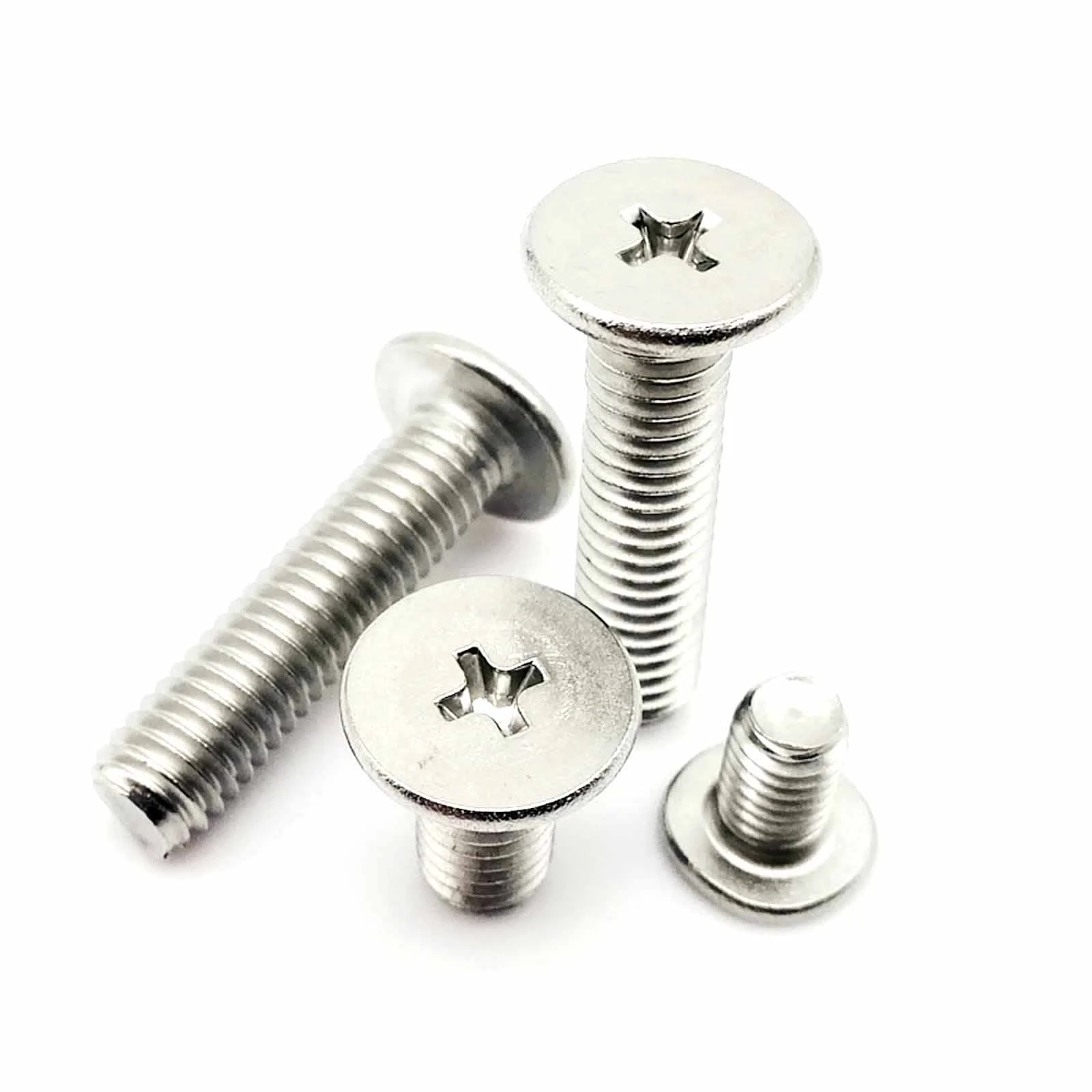 10/25pcs Cm M1.4 M1.6 M2 M2.5 M3 M4 M5 M6 304 Stainless Steel Cross Phillips Ultra Thin ...