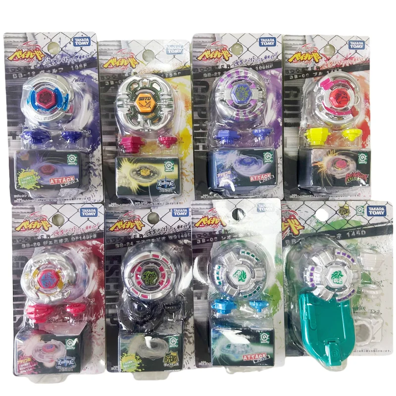 Coleção Completa de Beyblades Takara Tomy Metal Fusion: BB-04, BB-06 ...