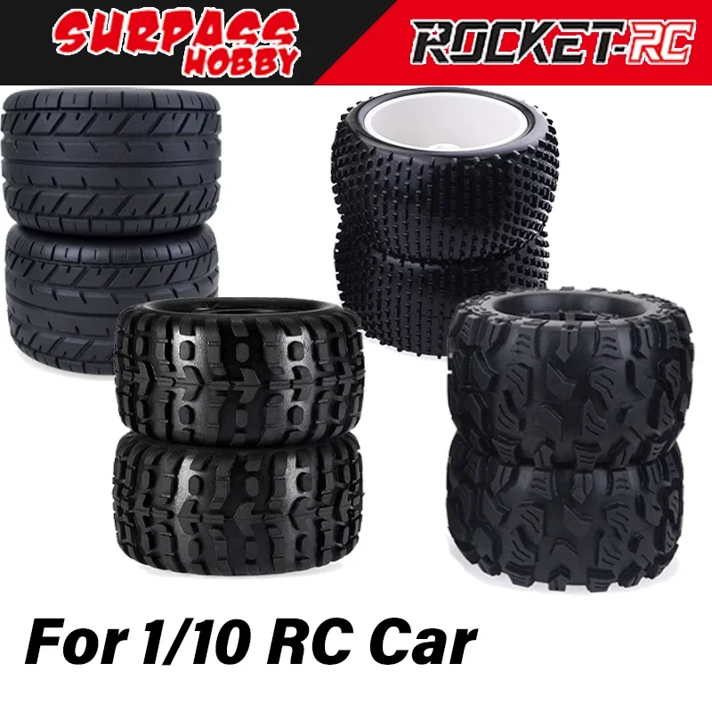 Surpass-Hobby-Zd-Racing-2PCS-1-10-Tires-Wheels-120mm-125mm-Hub-12mm-Hex ...