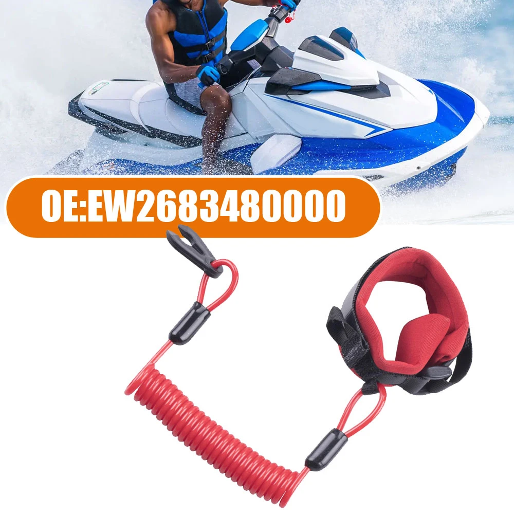 Boat Start Stop Kill Safety Lanyard Ew2-68348-00-00 Tether Cord Fit For ...