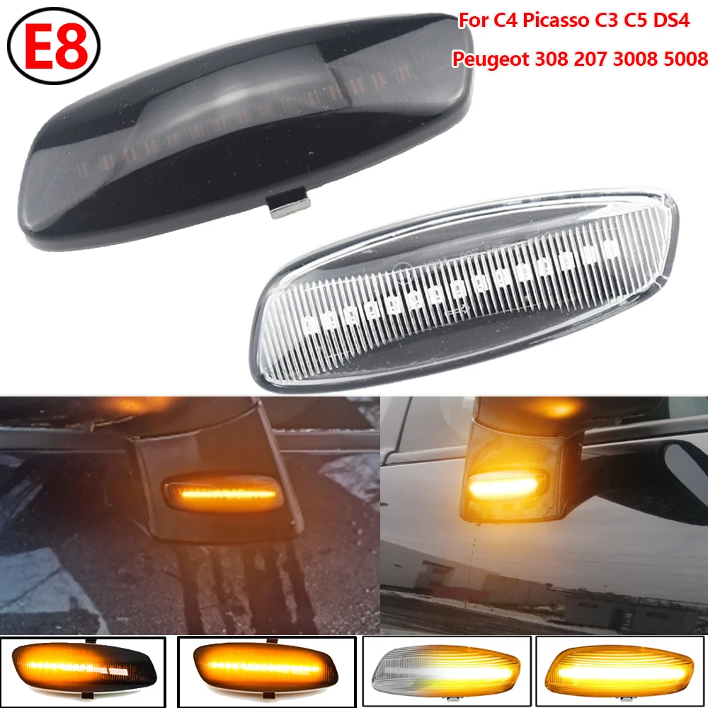 2-Pieces-Led-Dynamic-Side-Marker-Turn-Signal-Light-Sequential-Blinker ...