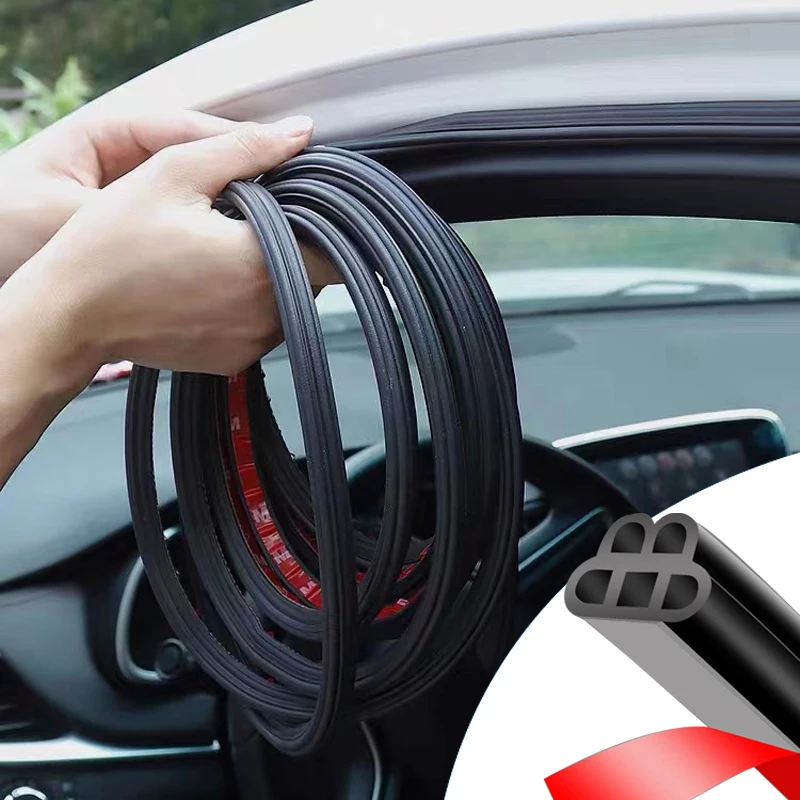 10m-Car-Door-Seal-Strip-Double-Layer-Rubber-Weatherstrip-For-Car-Hood ...