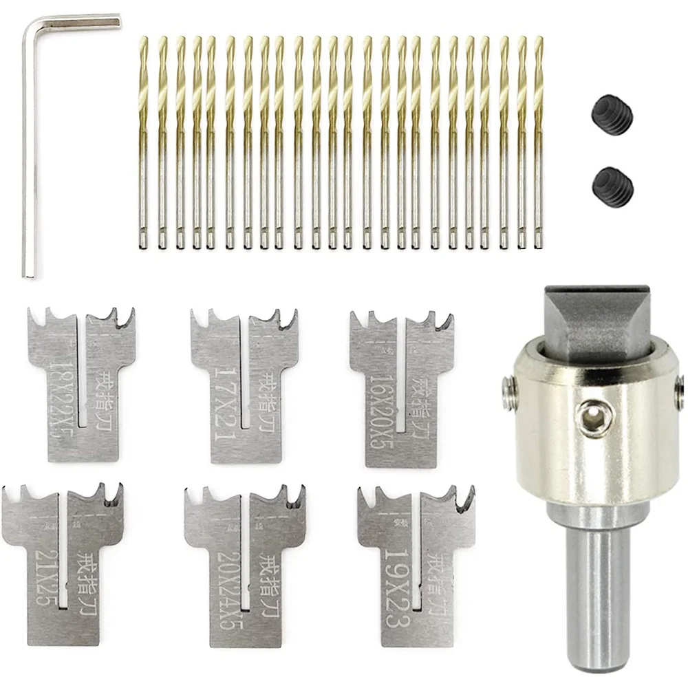 30-PCS-Ring-Drill-Bit-Set-16-21-mm-Blades-Wood-Ring-Drill-Bit-Wooden ...