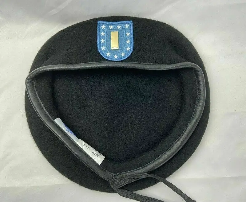 Us-Army-Infantry-Regiment-BLACK-WOOL-Beret-Second-Lieutenant-Officer ...