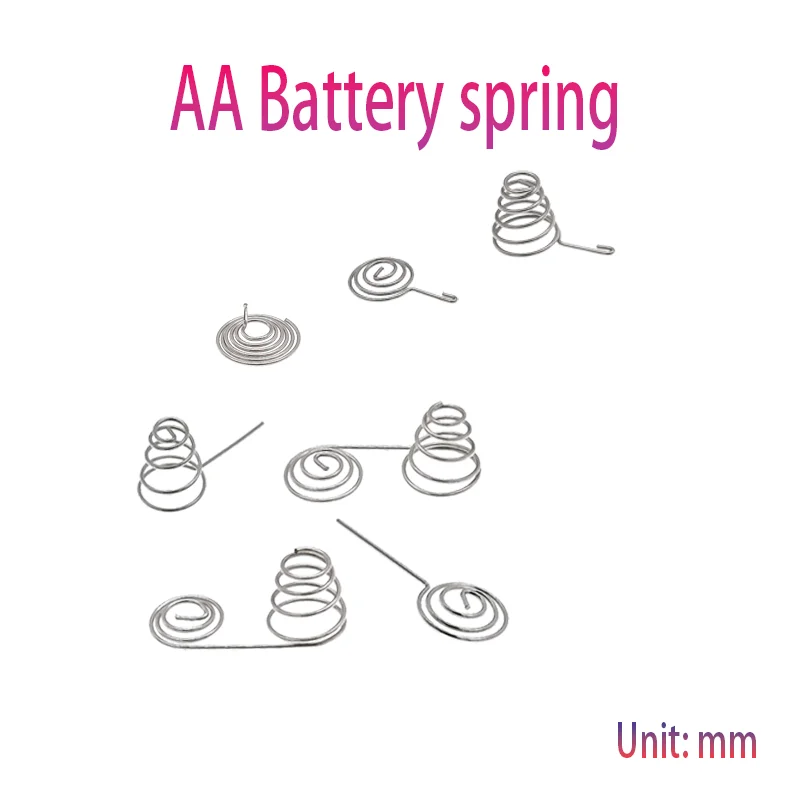 100pieces AA Battery Spring,Line shape hrapnel Positive and negative ...