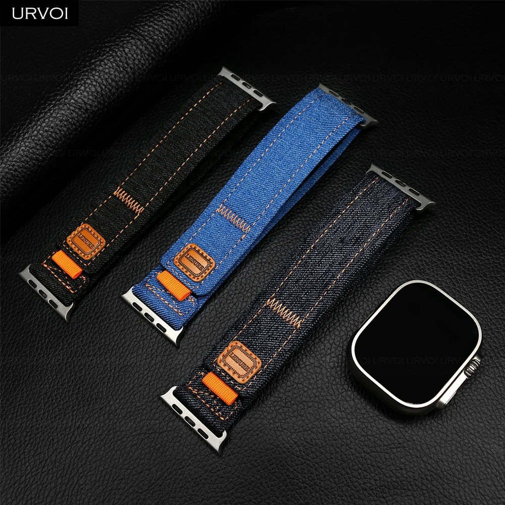 URVOI Strap for Apple Watch Ultra 2 series 10 9 8 7 6 SE 5 4 canvas ...