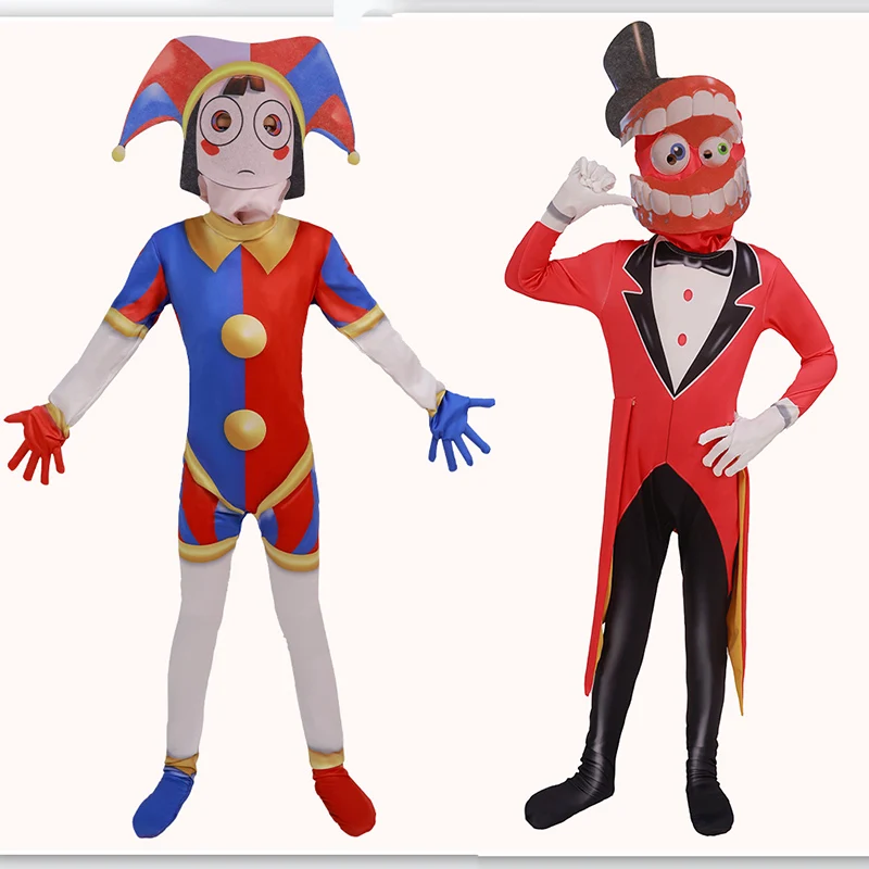 Amazing and Magical Digital Circus Adult and Kids Role-playing Costumes ...