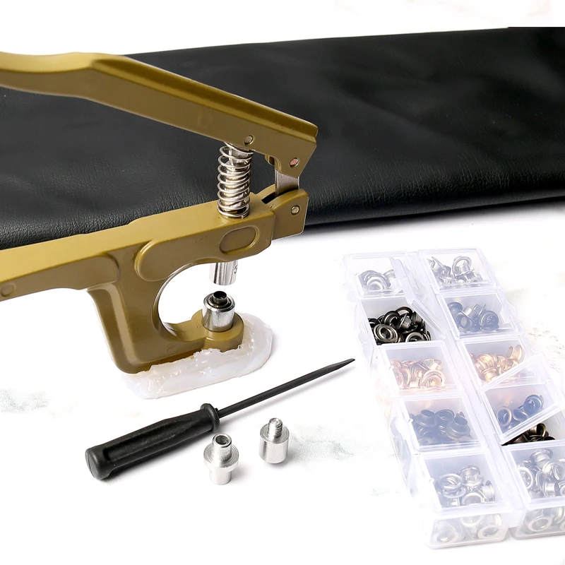 100-250sets 5mm Brass Eyelets Grommet With Multifunctional Pliers Kit ...