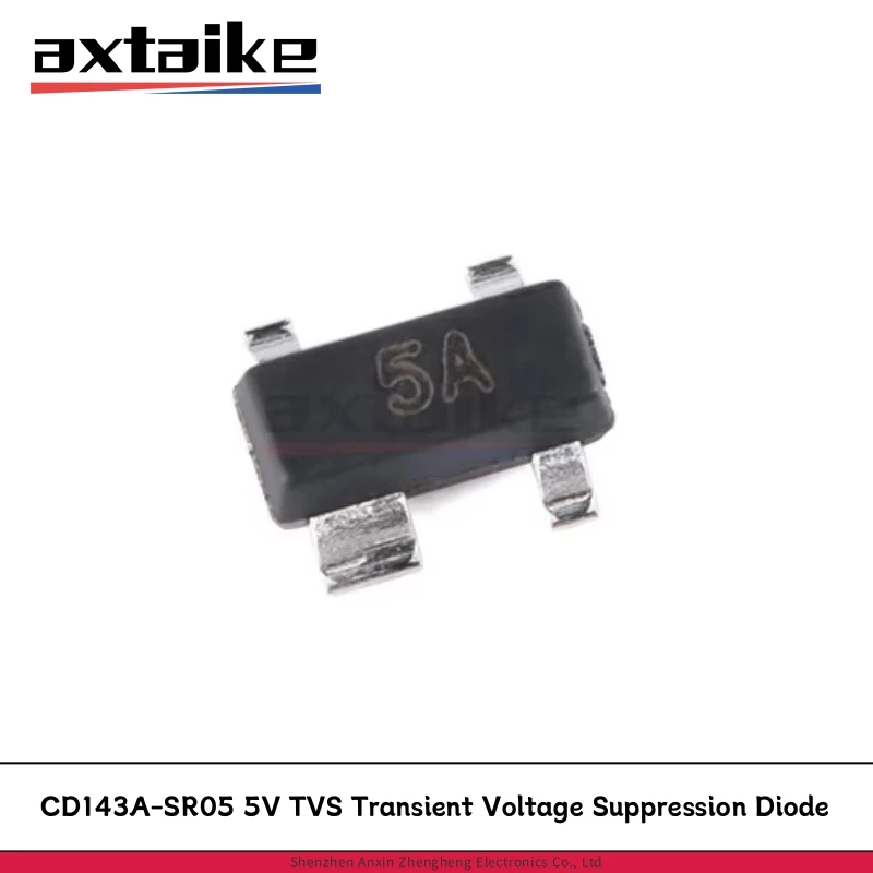 20PCS CD143A-SR05 LC 5A SOT-143 PSR05-LF-T7 PSR05 5V TVS แรงดันไฟฟ้า ...