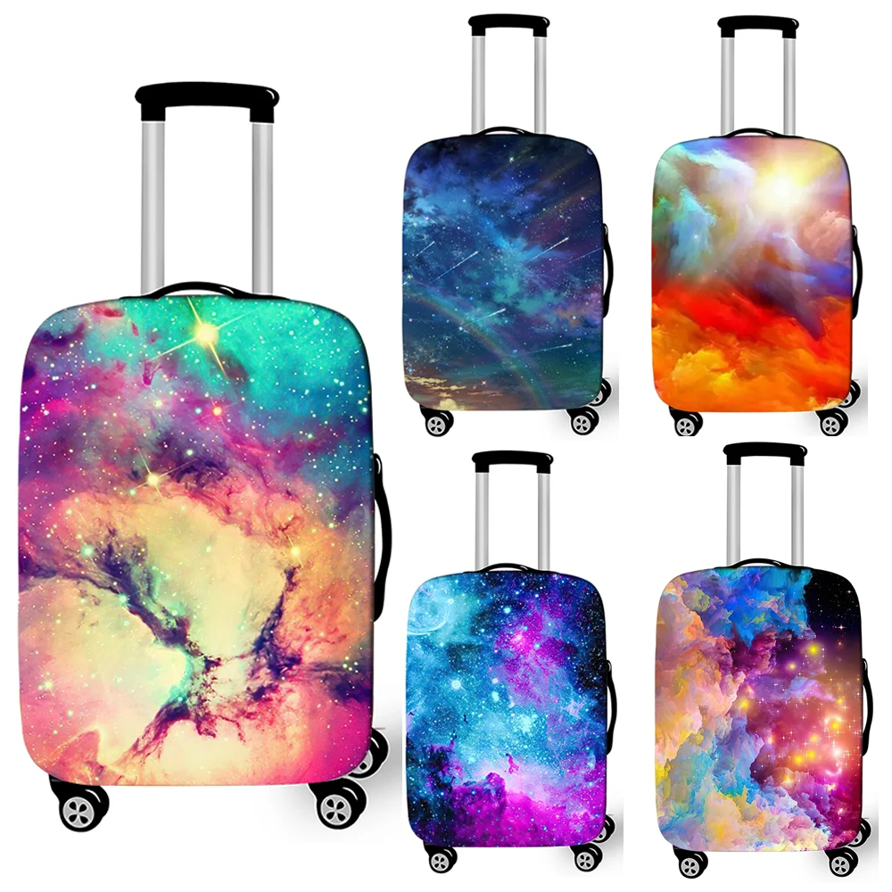 Psychedelic Space Nebula Luggage Cover Galaxy Travel Accessories Anti ...