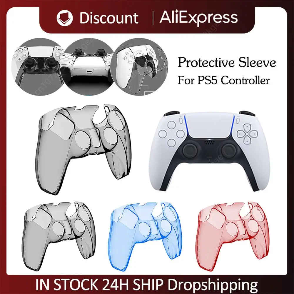 For-Sony-PlayStation5-Game-Controller-Case-Transparent-PC-Cover-Clear ...