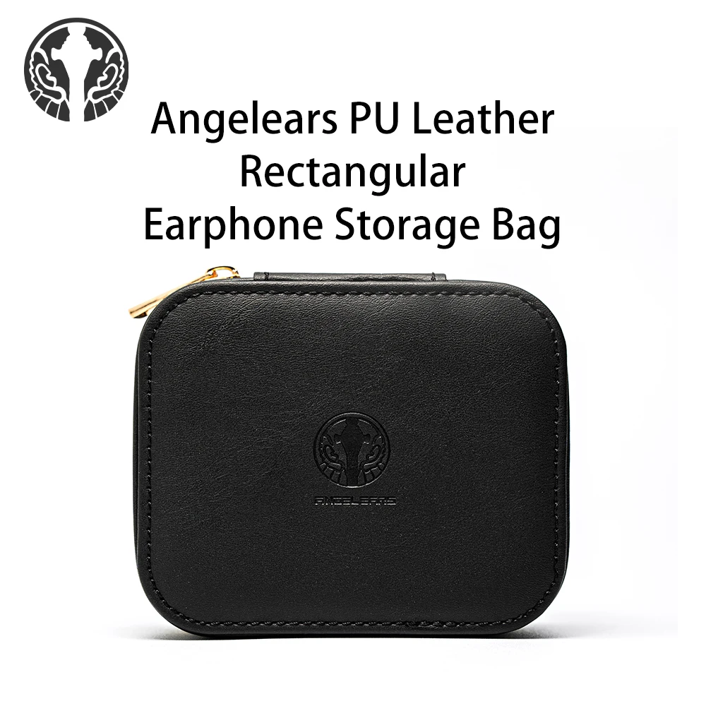 Angelears PU Leather Earphone Storage Bag HIFI Carrying Rectangular ...