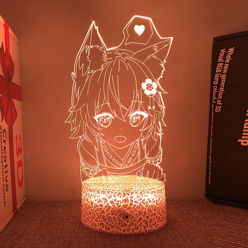 The-Helpful-Fox-Senko-san-Anime-Figure-3d-Led-Lamp-For-Bedroom-Manga ...