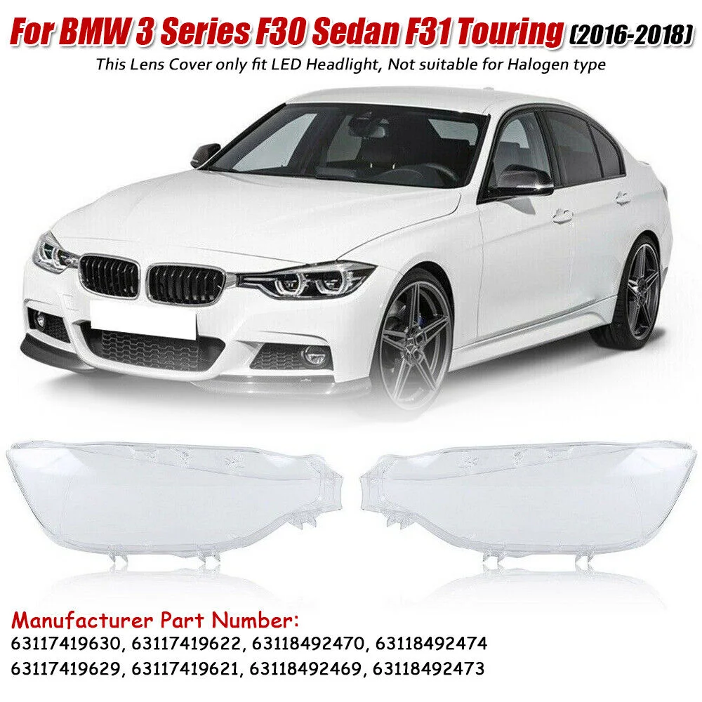 Car-Headlight-Lens-Glass-Lampshade-Led-Headlamp-Lens-Cover-For-Bmw-F30 ...
