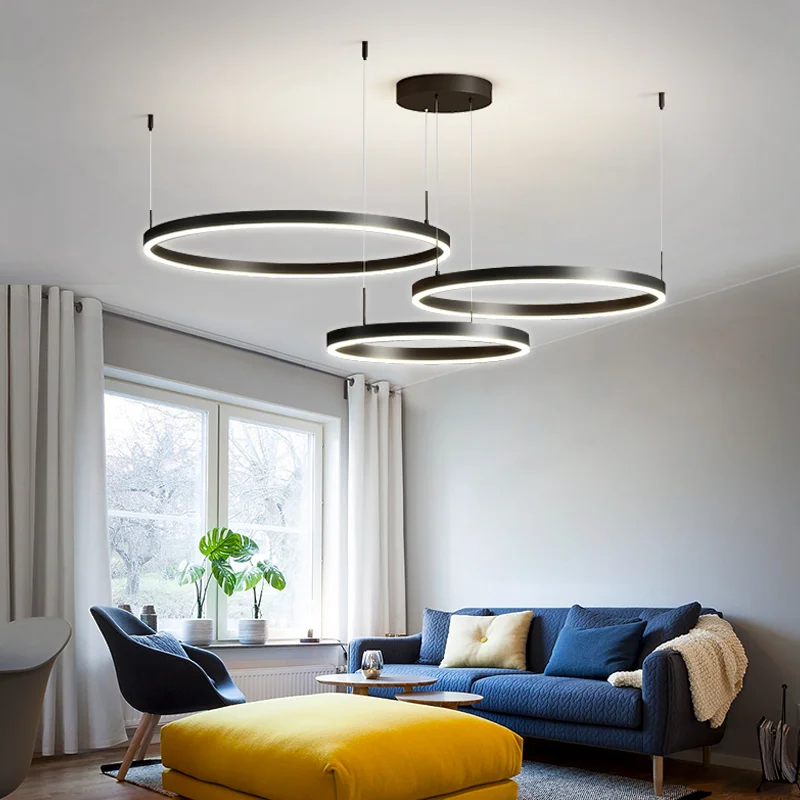 Modern LED Circular shape Pendant Lamp For Living Room Bedroom Dining ...