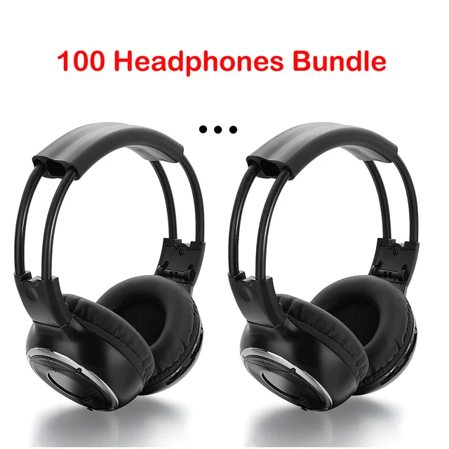 Silent Disco Headphones for Party 100 Headsets and Transmitters