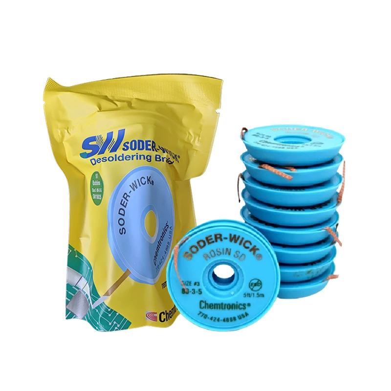Antistatic-De-soldering-Braid-Wick-USA-SW-Original-Chemtronics-SODER ...