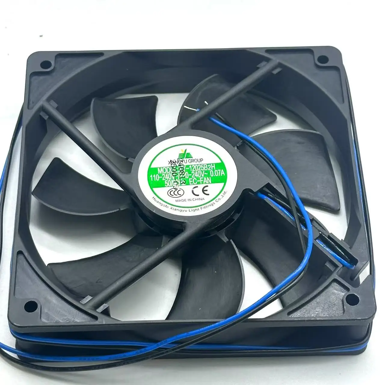 XY12025B2H AC 100V 240V 0.07A 120x120x25mm 2-Wire Server Cooling Fan ...