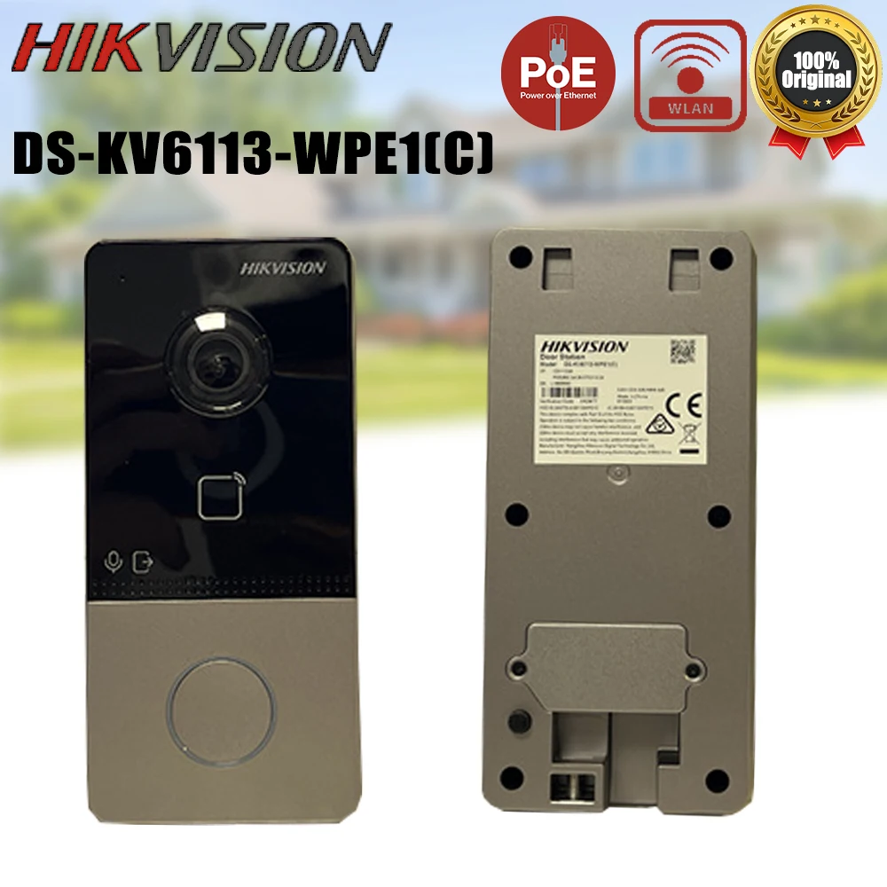 Hikvision-DS-KV6113-WPE1-C-Video-Doorphone-for-Villa-Outdoor-Wireless ...