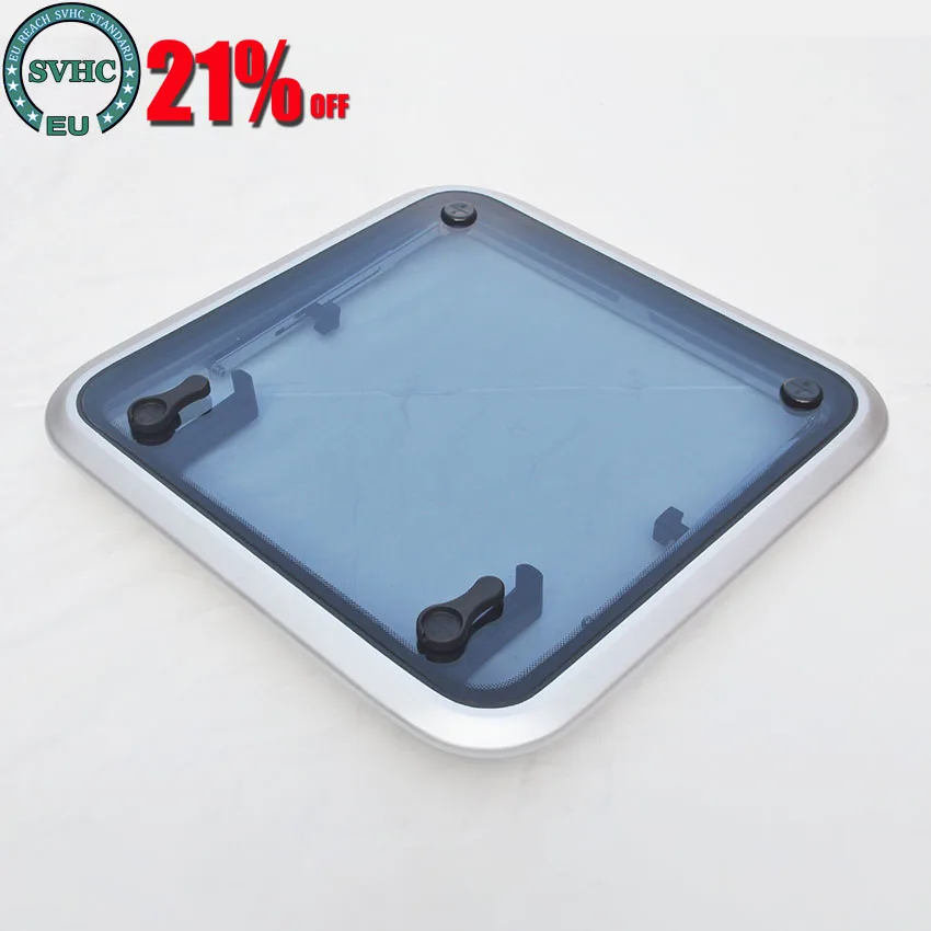 475x475mm-Marine-Anodized-Aluminum-Square-Hatch-Porthole-With-Tempered ...
