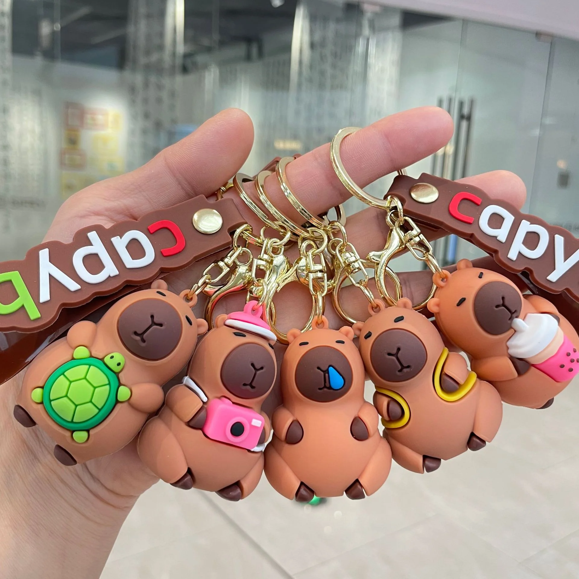 Capybara Rodent Capybara Pvc Pendant PVC Simulation Capybara Capybara ...
