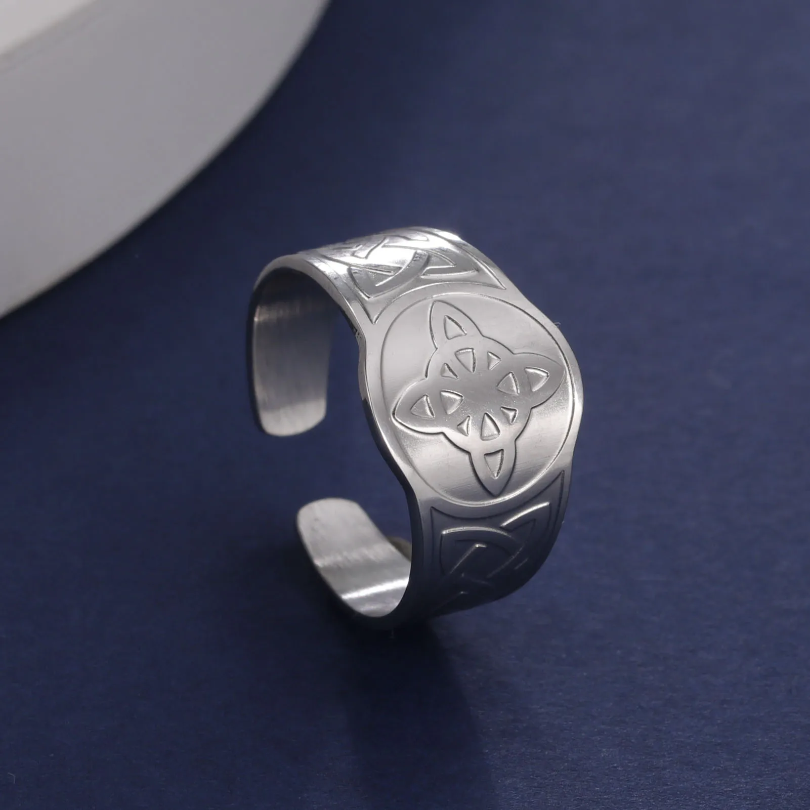 Witch Stainless Steel Rings Women | Witch Knot Rings Stainless Steel ...