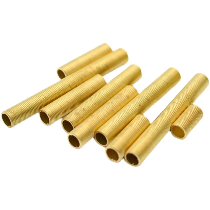 M12 1mm pitch Full Brass Outer Tooth Straight Pipe Hollow Round Thread ...