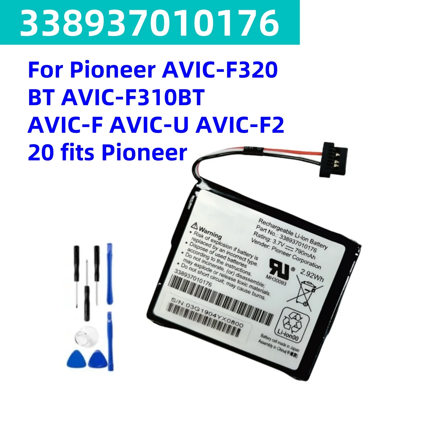 New-Battery-For-Pioneer-AVIC-F320BT-AVIC-F310BT-AVIC-F-AVIC-U-AVIC-F220 ...