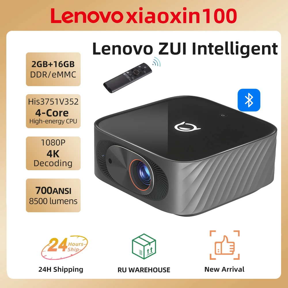 Lenovo-Xiaoxin-100-Projector-700-Lumens-1080P-Full-Hd-4K-Mini ...