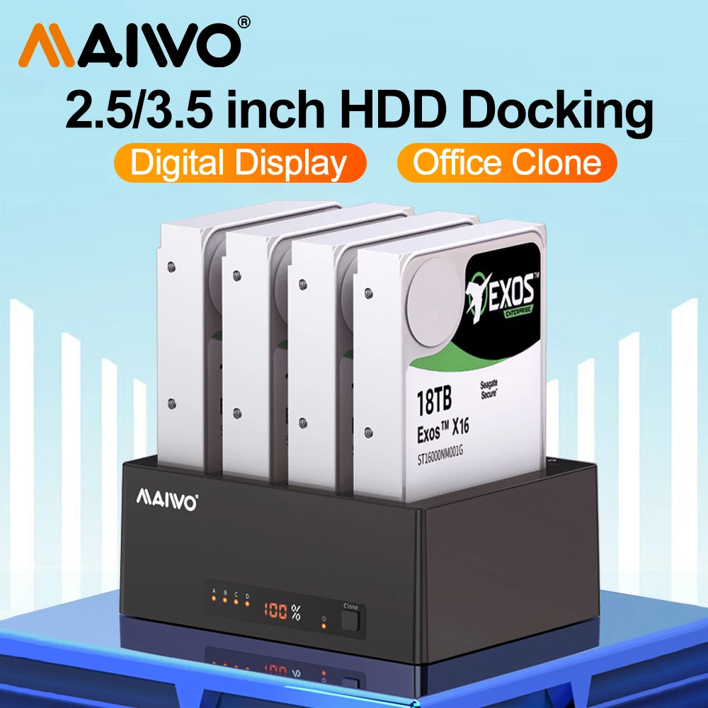 MAIWO-4-bay-Hard-Drive-Cloning-Dock-Suitable-for-2-5-3-5-SATA-Hard ...