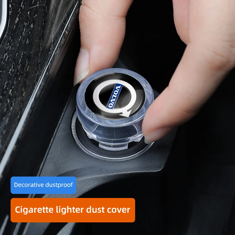 Car Cigarette Lighter Cover DustProof Decoration Cap For Volvo EX30 ...