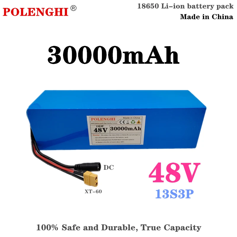 48V-30Ah-13S3P-XT60-T-18650-rechargeable-lithium-ion-battery-pack-with ...