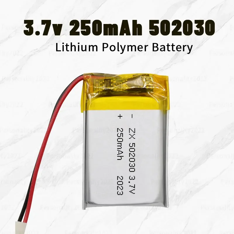 502030-Lipo-Battery-250mAh-3-7V-Lithium-Polymer-Batteries-Ph-2-0-Socket ...