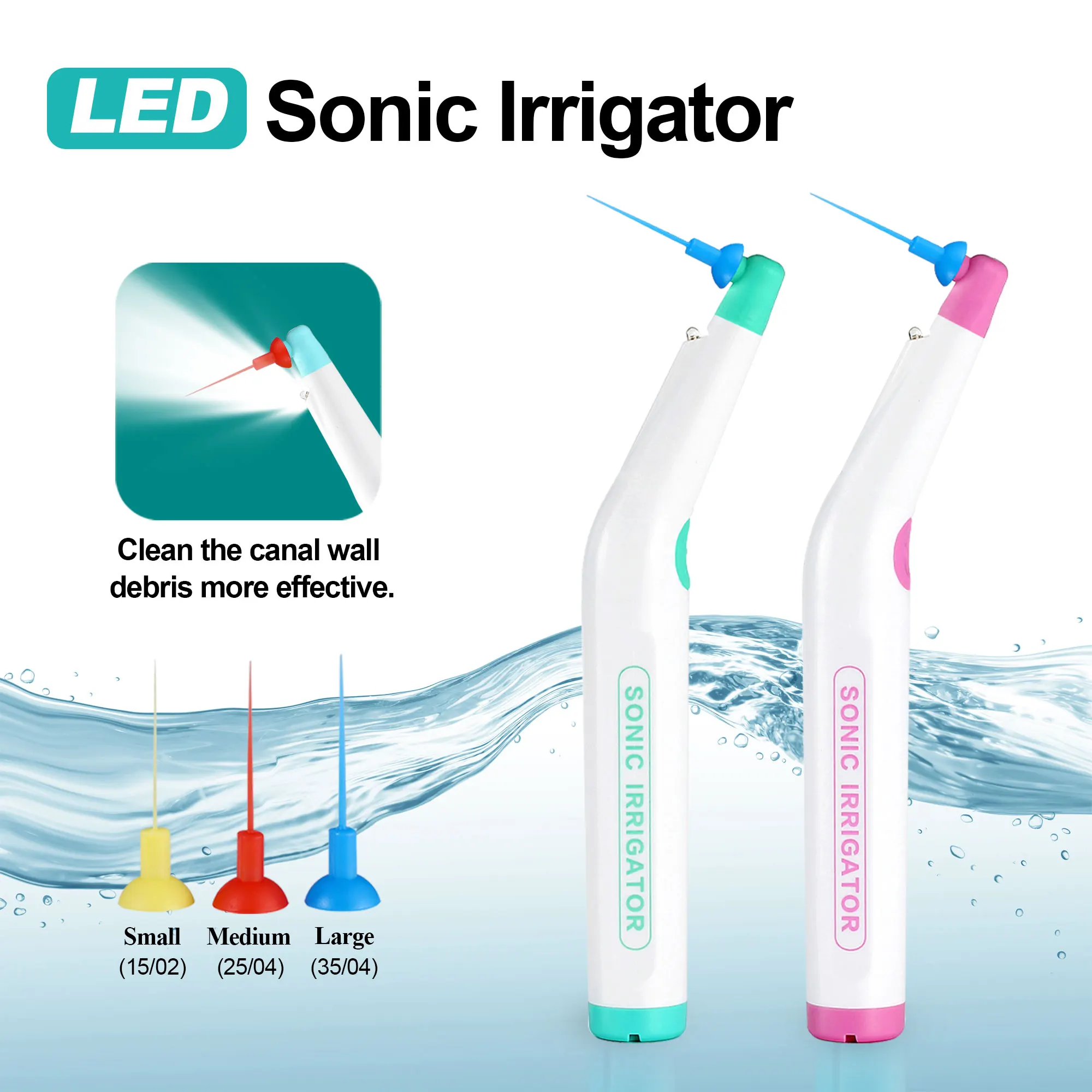 Dental Sonic Irrigator Tips Endo Activator With LED Sonic Activator For ...