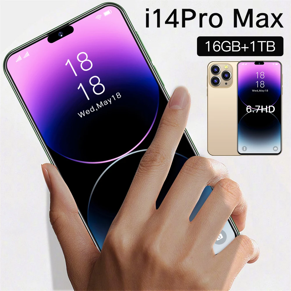 Tel-fono-Inteligente-14-Pro-Max-Smartphone-con-desbloqueo-de-huellas ...