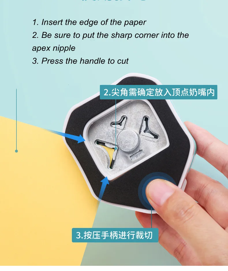 Ciseaux,Poinçon d'angle 3 en 1,pour la fabrication de cartes en carton ...